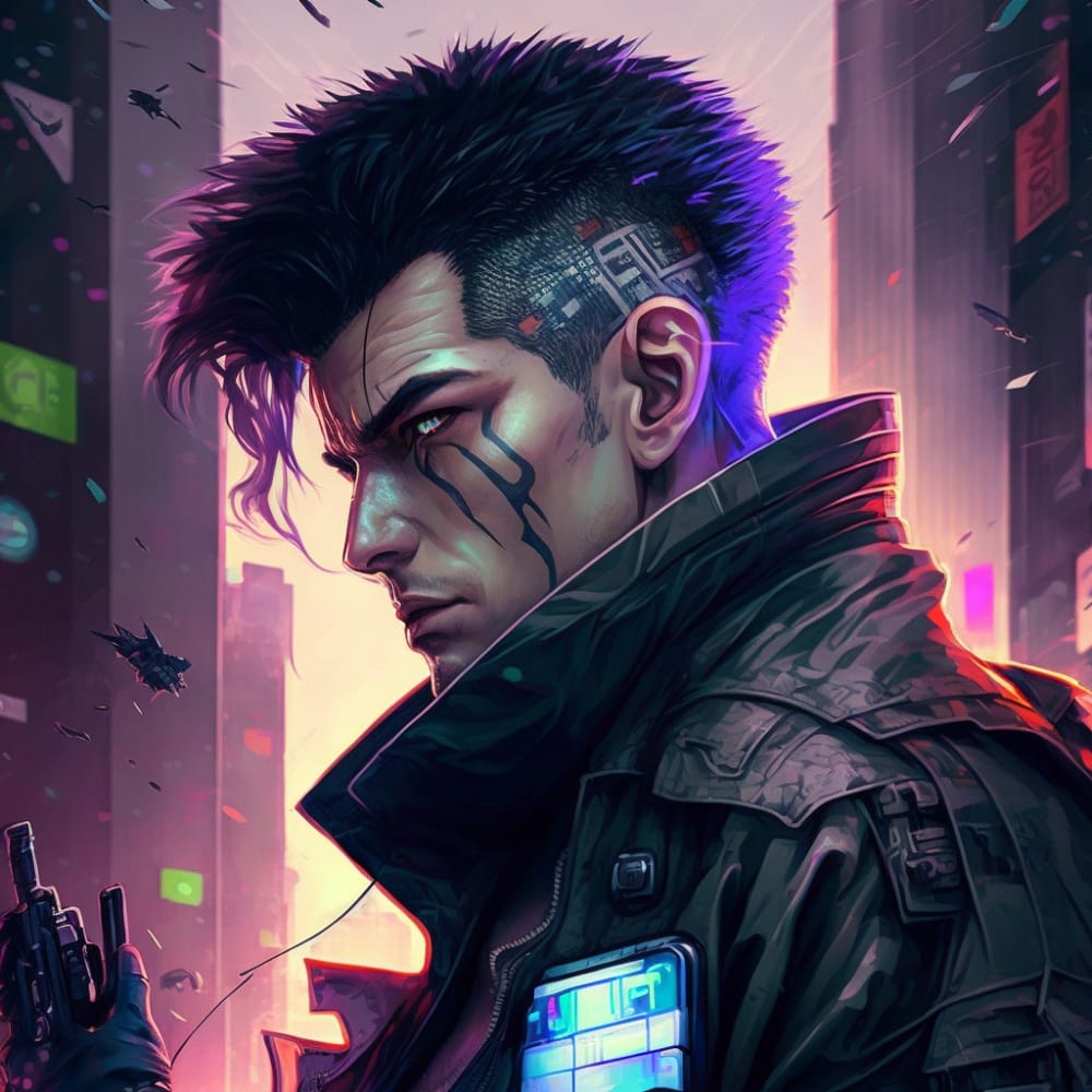 Cyber Samurai Concept Art