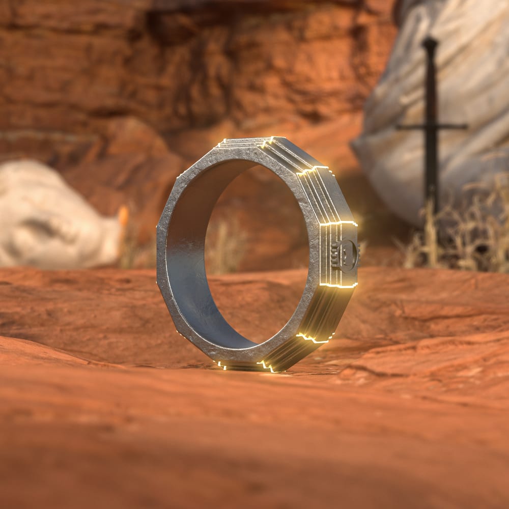 "Corruption Bite" Titanium Ring of Power +1